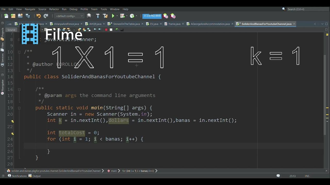 solution for 546A A. Soldier and Bananas codeforces problem in Arabic - YouTube