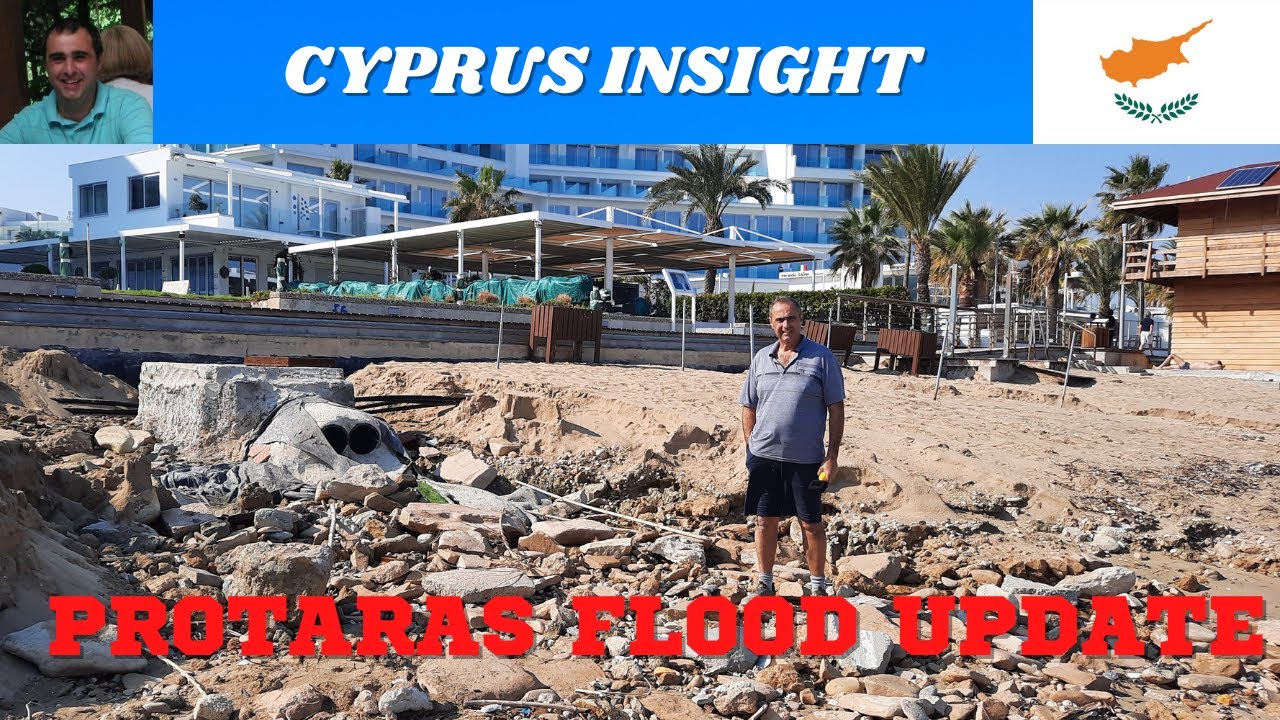 Protaras Cyprus Storm Damage Update: Repairs Underway. - YouTube