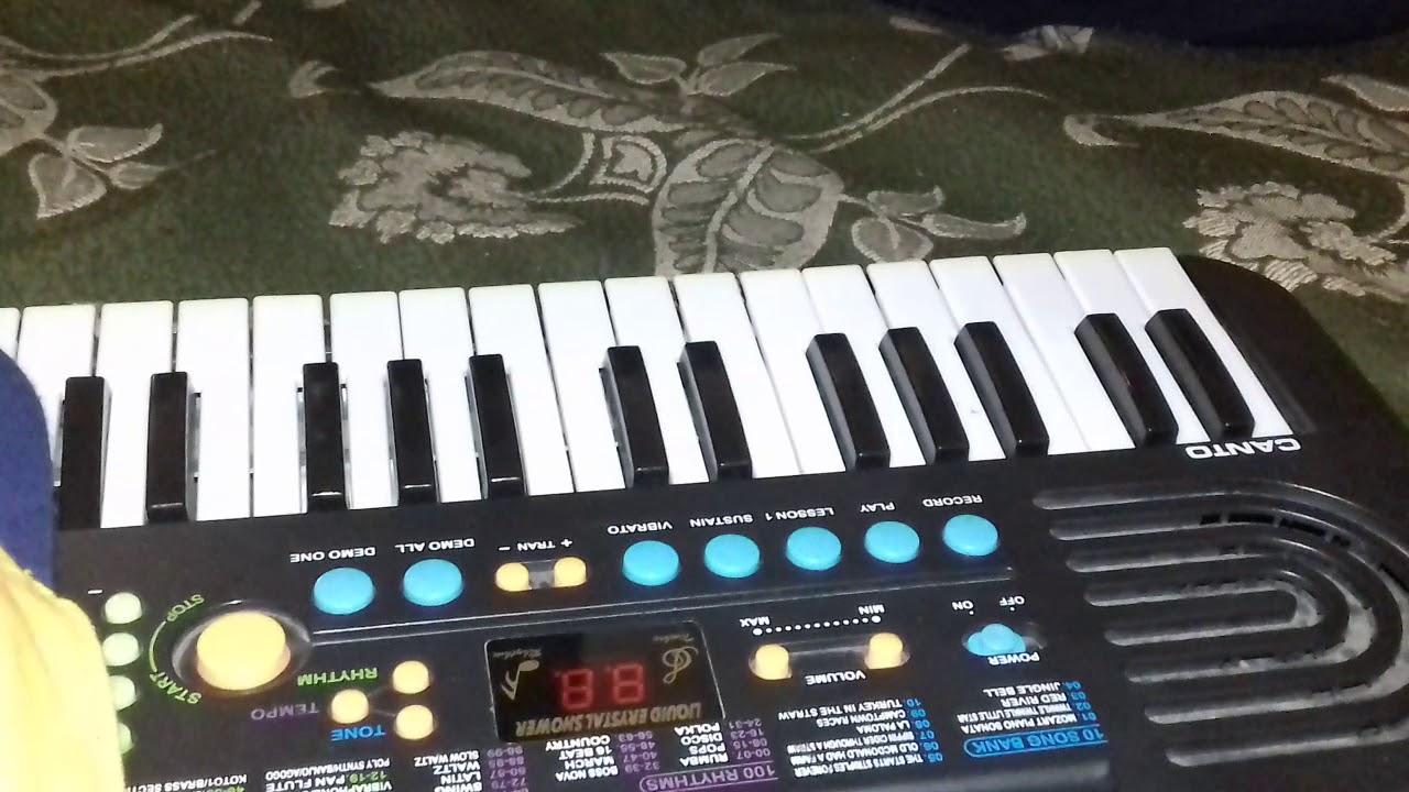 How to play a happy birthday song in a casio - YouTube