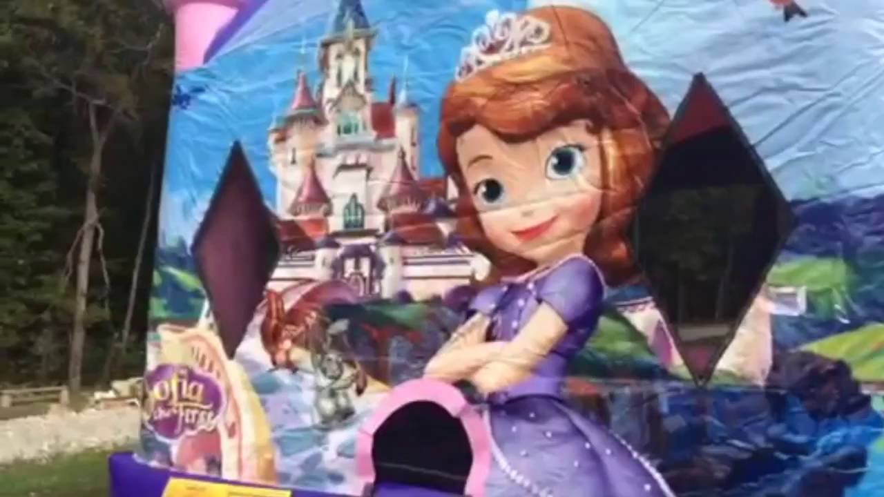 Sofia The First Bounce House - YouTube