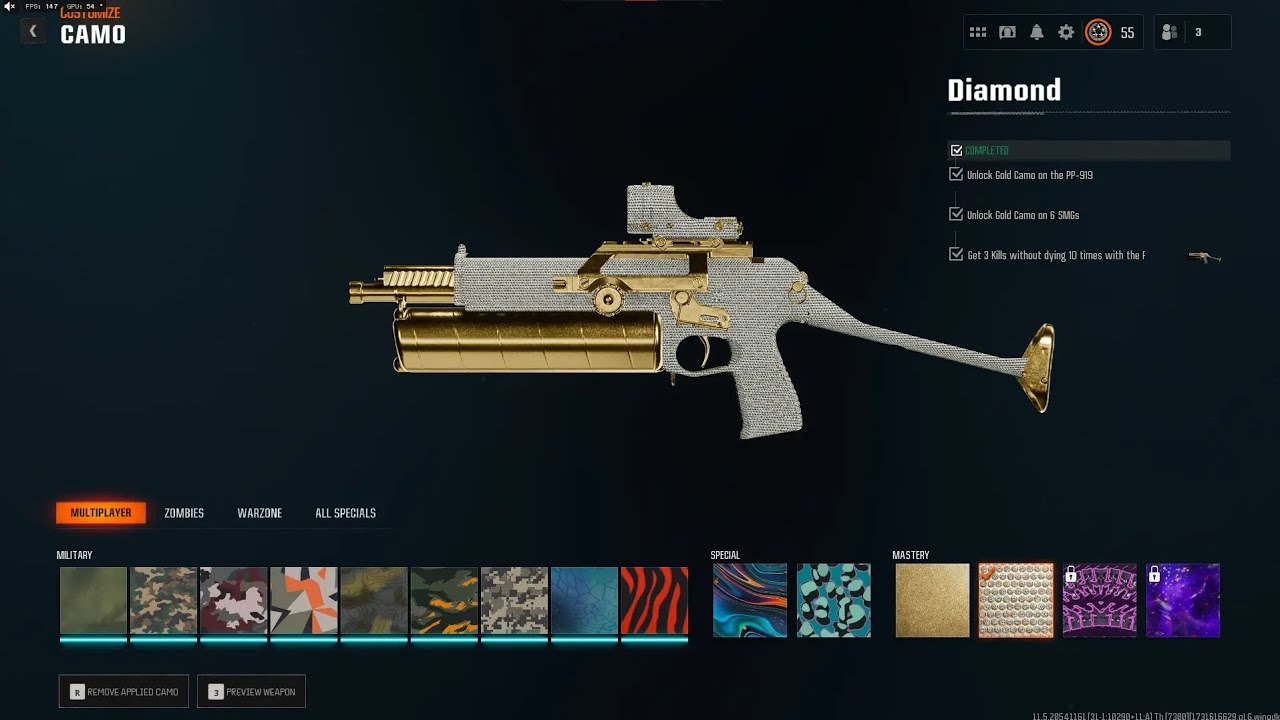 Unlocking my First DIAMOND CAMO in Call of Duty (Bo6 Dark Matter Grind ...
