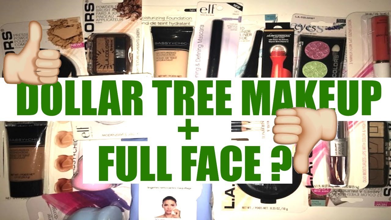 DOLLAR TREE MAKEUP CHALLENGE| FULL FACE - YouTube