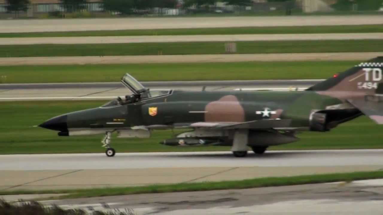 F4 Phantom Take Off with Slow Motion Replay - YouTube