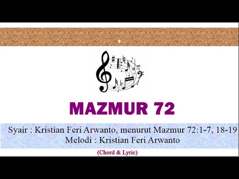 Mazmur 72 (Chord & Lyric) - YouTube