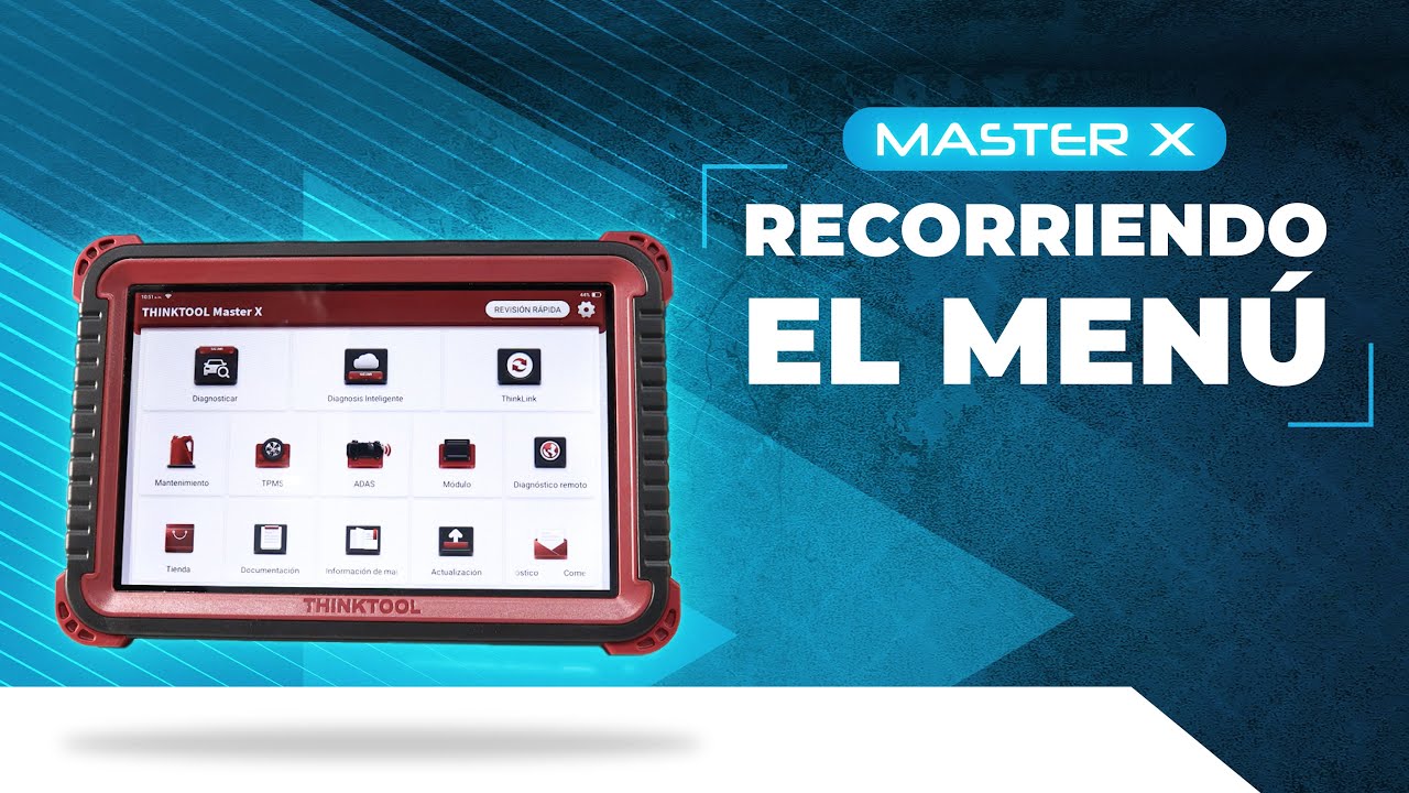 THINKCAR MASTER X: recorriendo el menú - YouTube