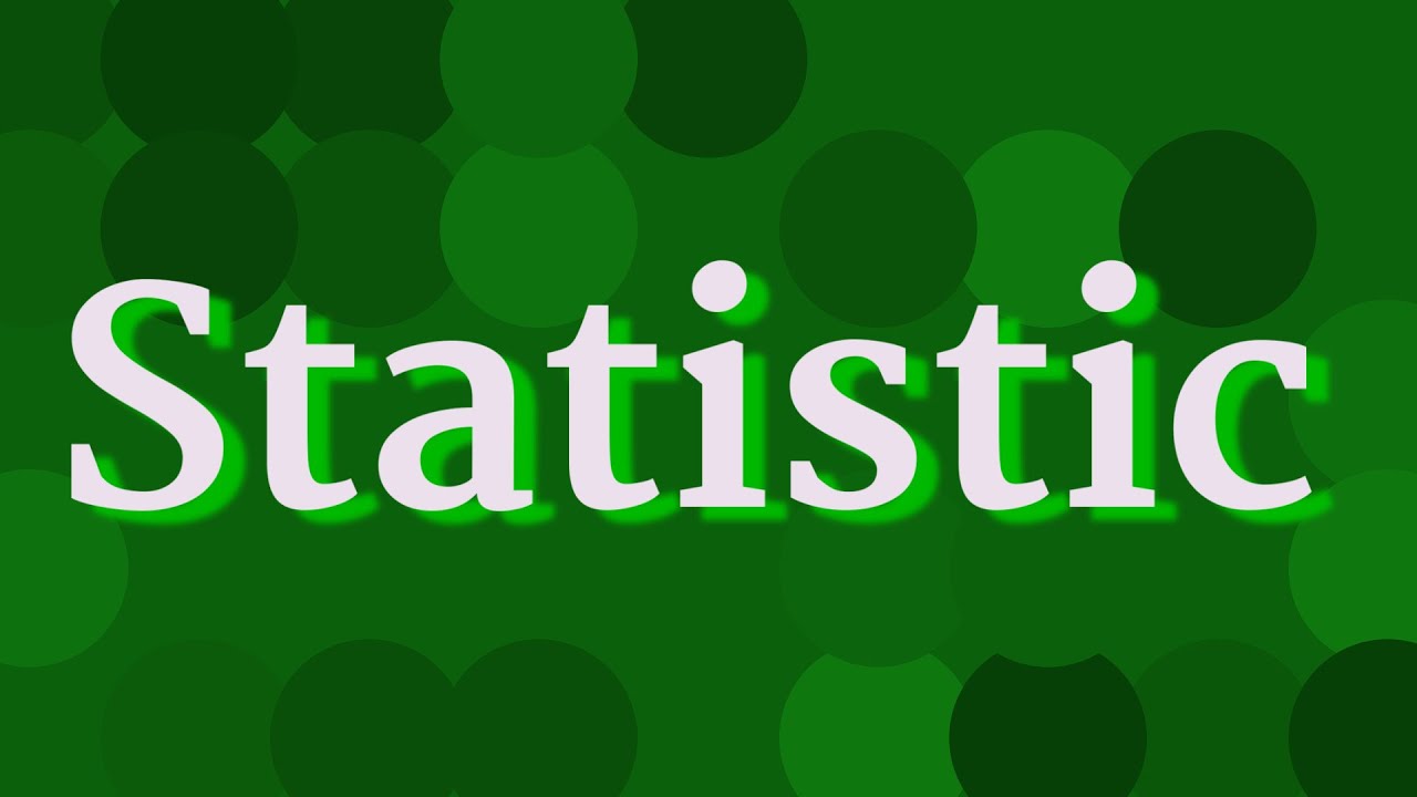 STATISTIC pronunciation • How to pronounce STATISTIC - YouTube