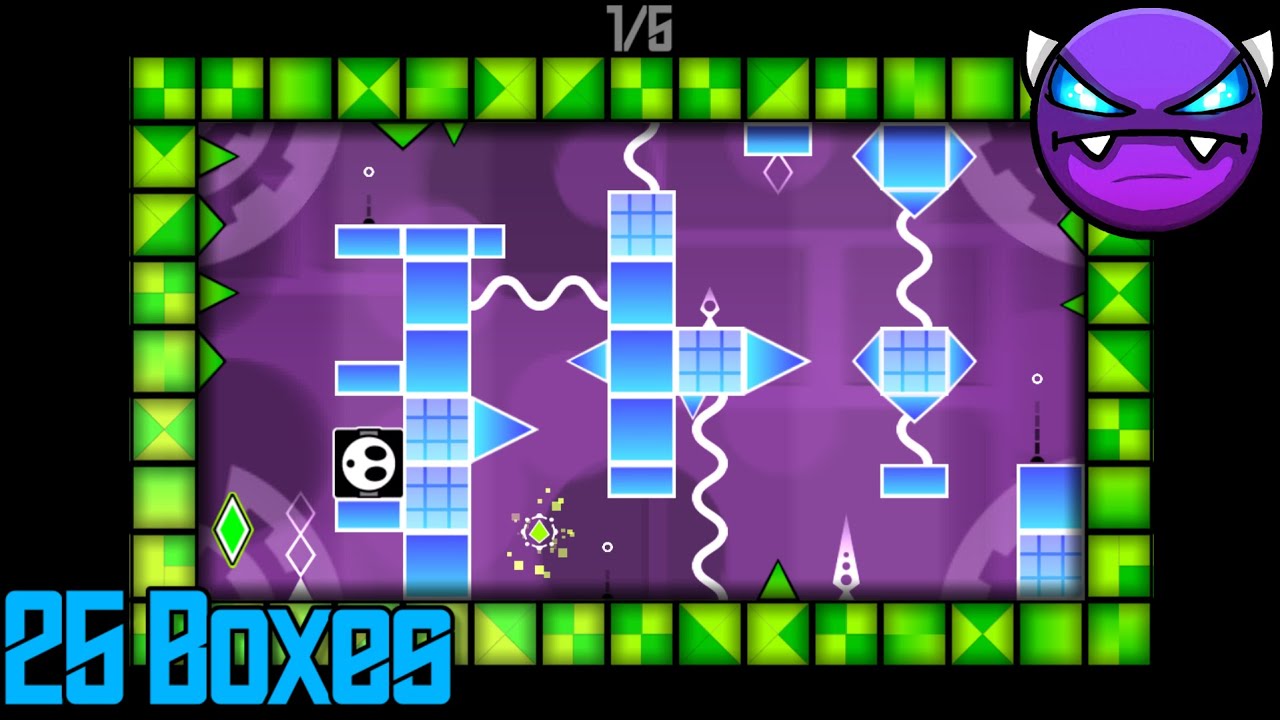 25 Boxes ( Easy Demon ) | Geometry Dash 2.2 - YouTube