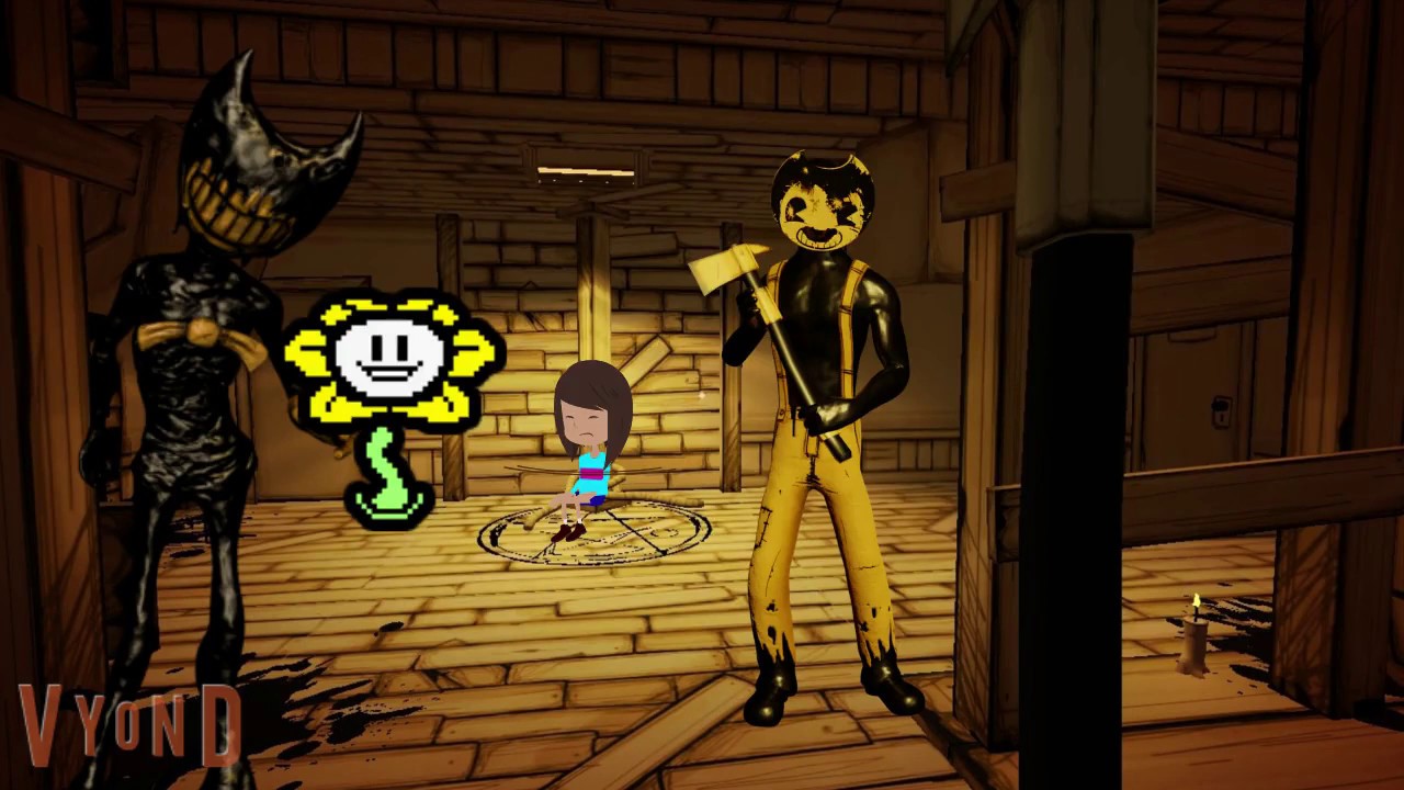 Flowey meets Bendy - YouTube