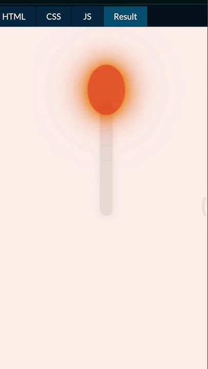 Burning match using HTML CSS #html #css #animation #burningmatch - YouTube