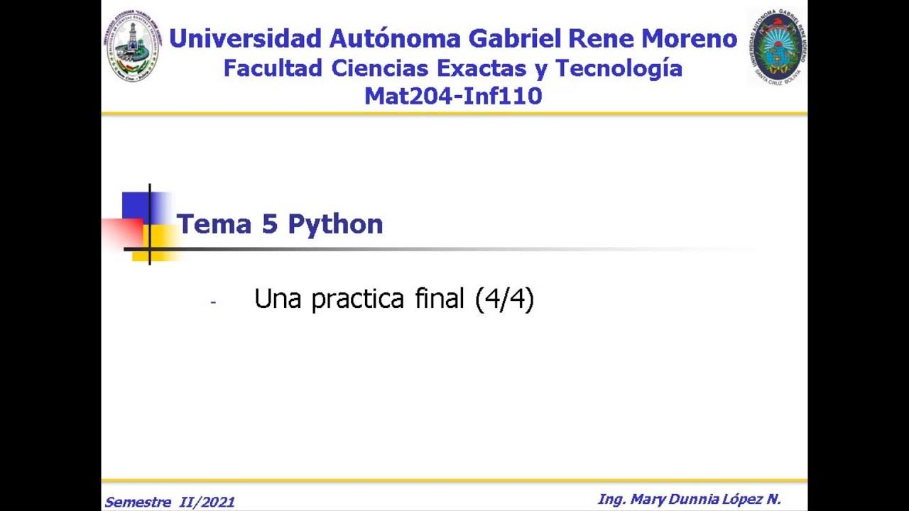 Tema 5 Python (4/4) - YouTube