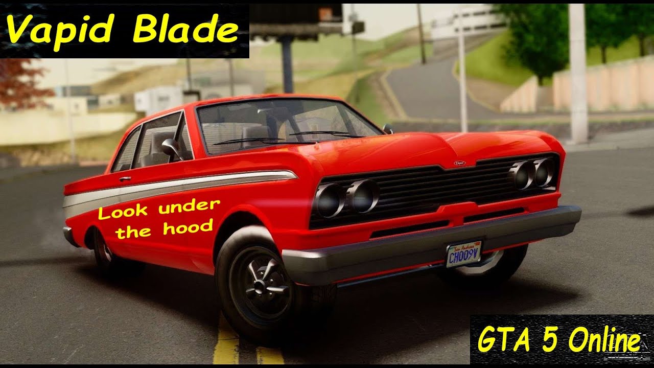 Vapid Blade (Look under the hood) - YouTube