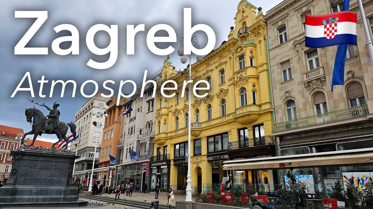 🇭🇷 Zagreb City Walk in 4K: Atmosphere of the City Center | Croatia ...