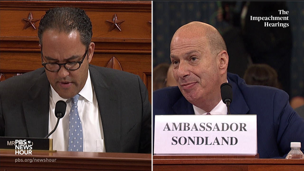 WATCH: Rep. Will Hurd’s full questioning of Gordon Sondland | Trump's ...