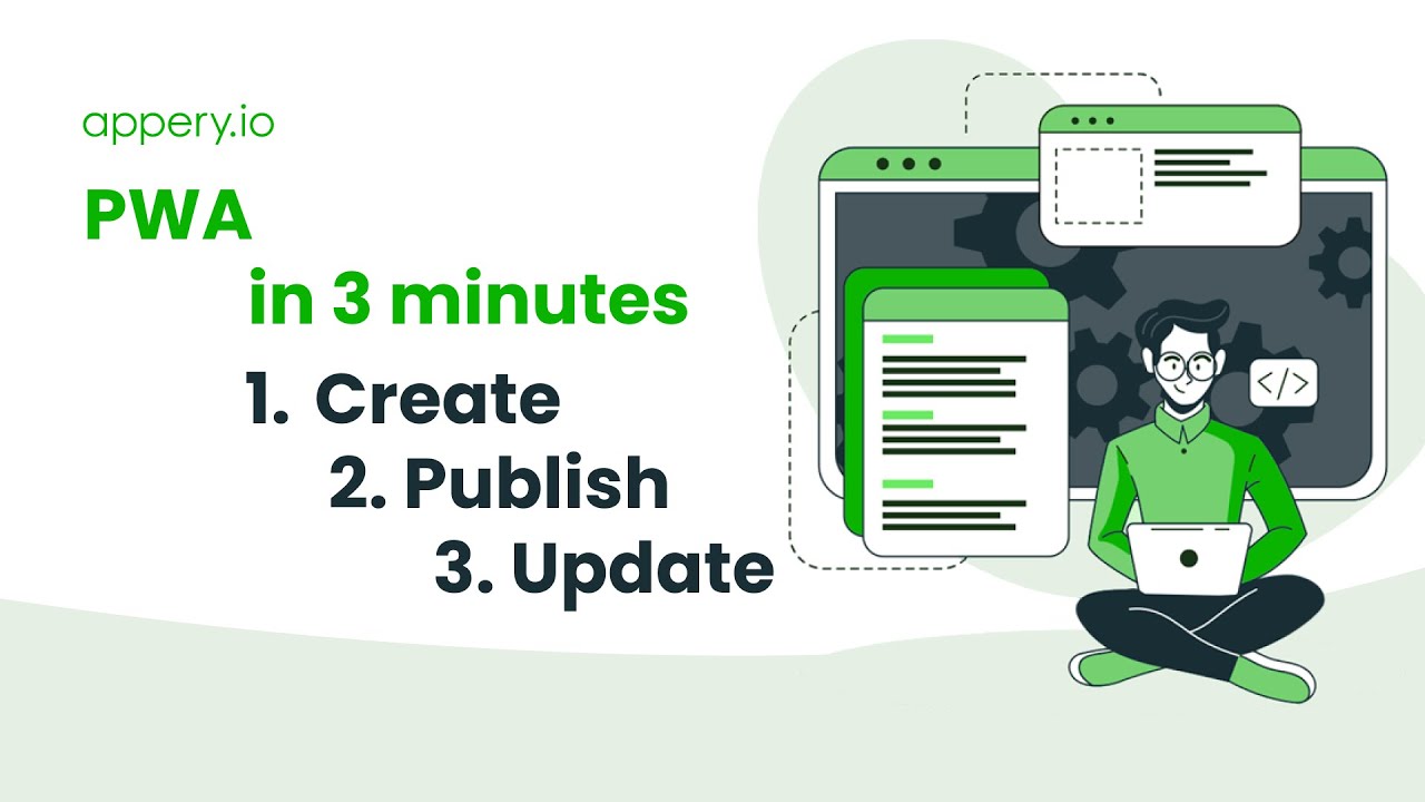 Create, publish, and update a PWA in 3 minutes - YouTube