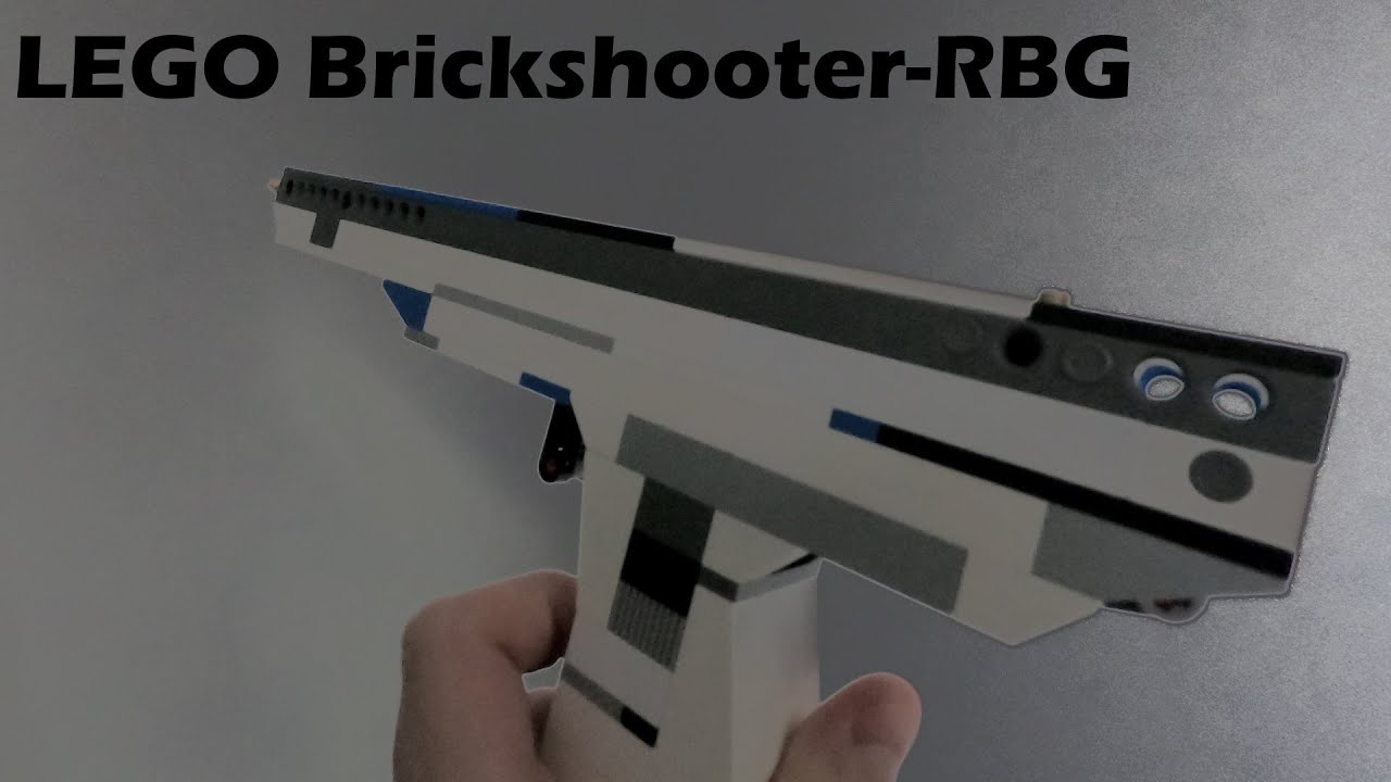 LEGO Pistol that is both a Brickshooter and a Rubberband Gun! - YouTube