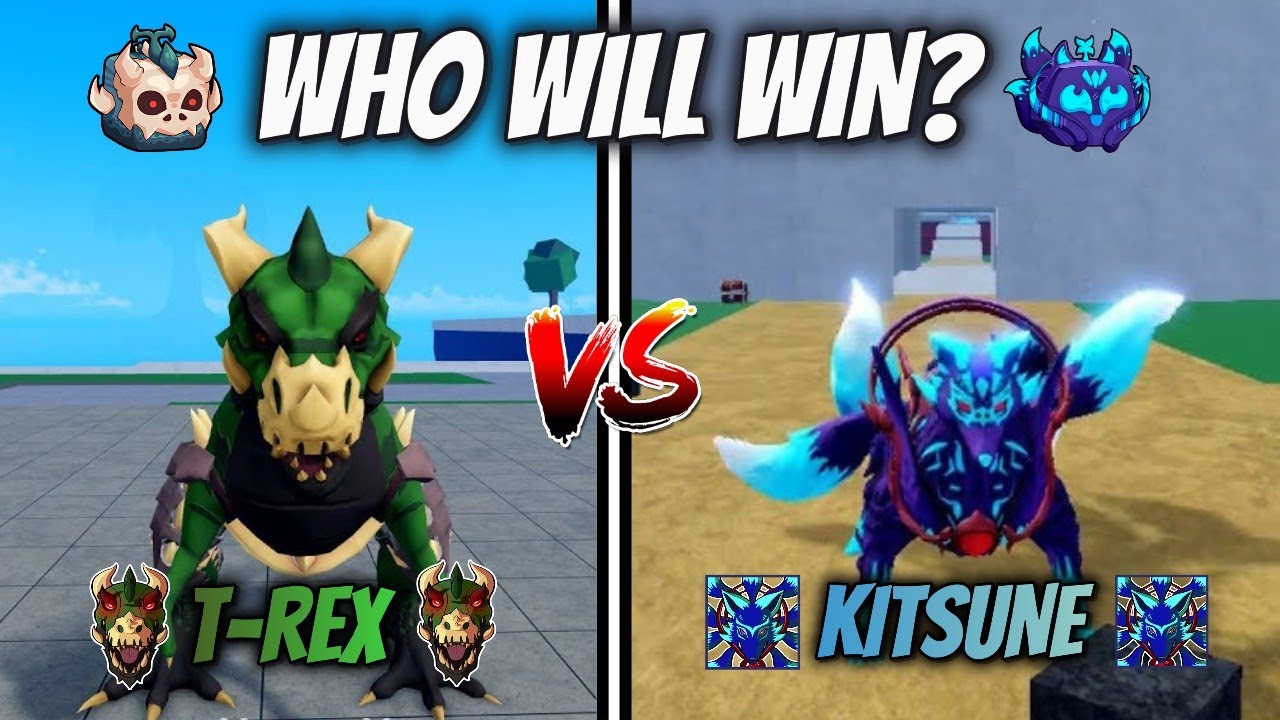 T-Rex VS Kitsune | Blox Fruits - YouTube