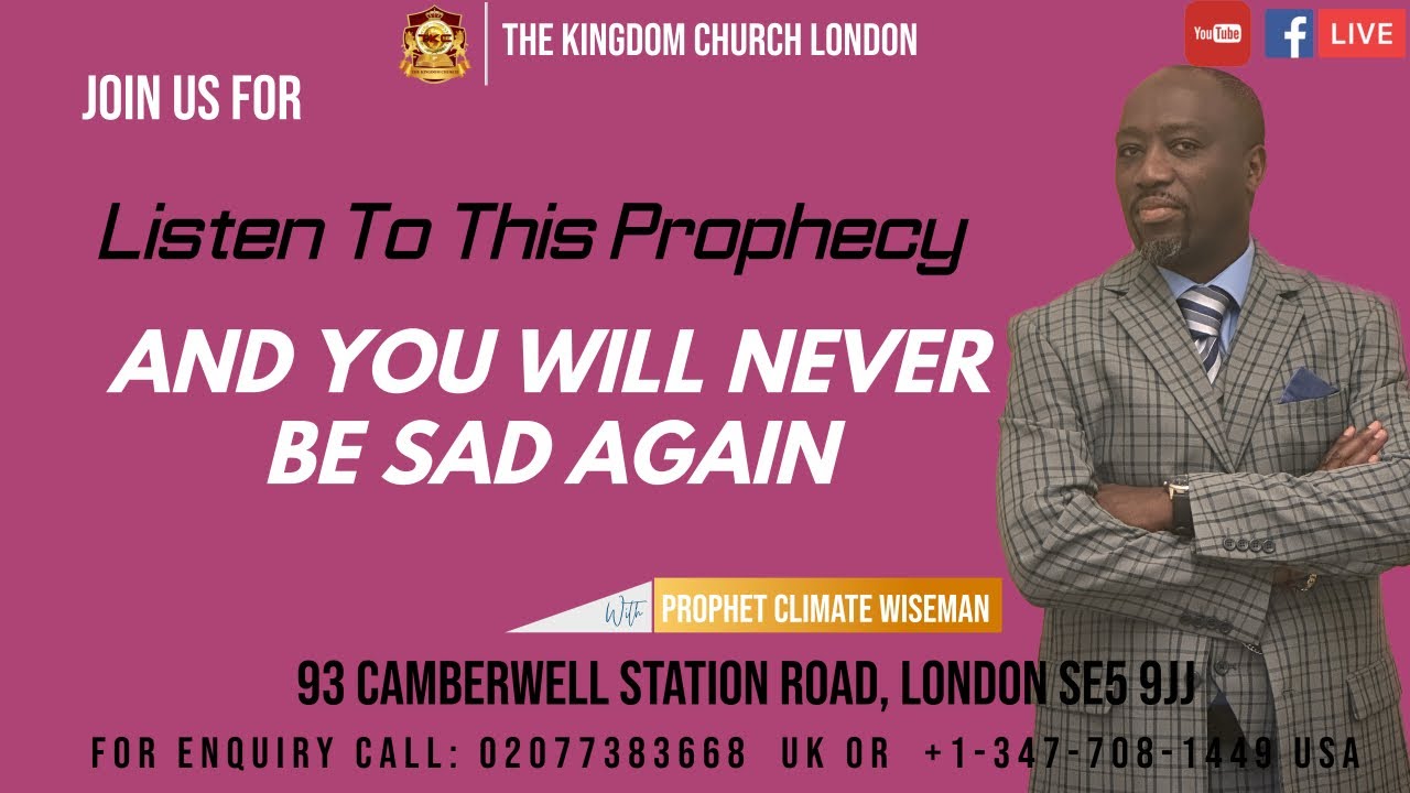 "🔥WATCH THIS PROPHECY TAKE AWAY ALL THE SADNESS & WORRY 💪" - YouTube
