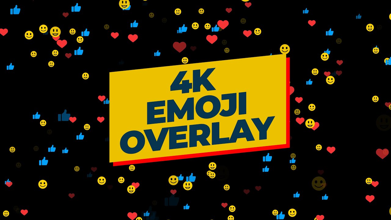 4k Emoji Overlay | Smiles, Likes, Hearts | #videoediting #motiondesign ...