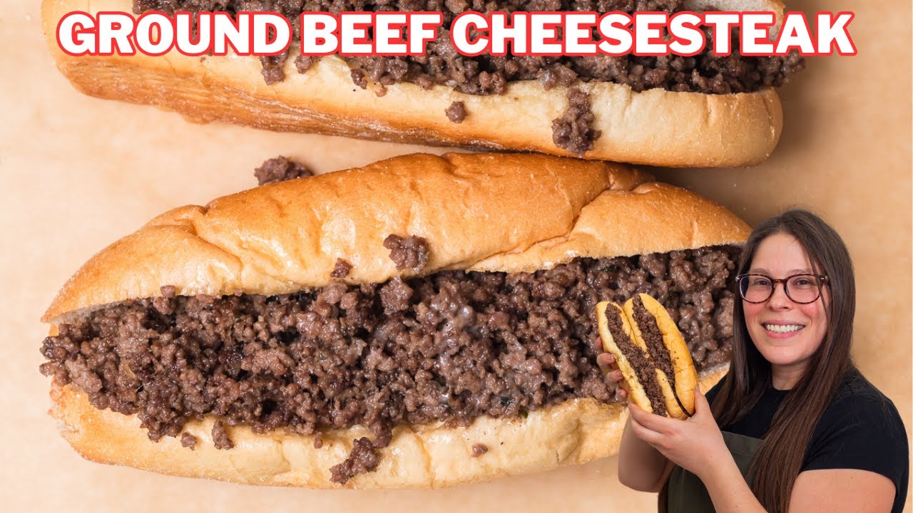 Make the Best Ground Beef Cheesesteak - easy one pan recipe - YouTube