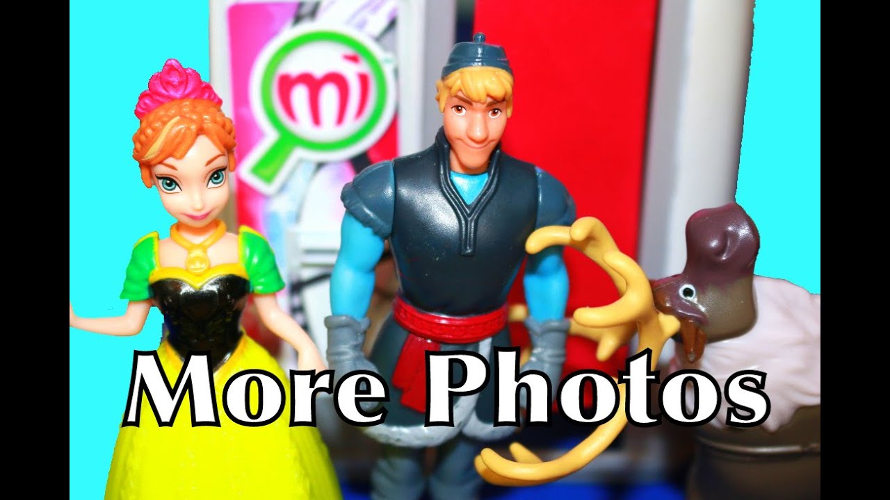 Frozen MiWorld Photo Booth Sven Kristoff & Anna Take PICTURES - YouTube