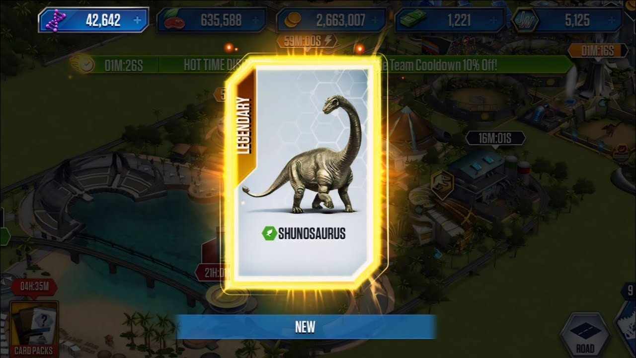Unlock legendary dinosaur || Shunosaurus || Jurassic world game ...
