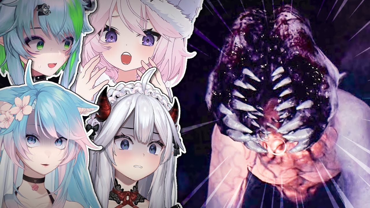 4 Anime Girls vs Scary Disgusting Creatures [GTFO] - YouTube