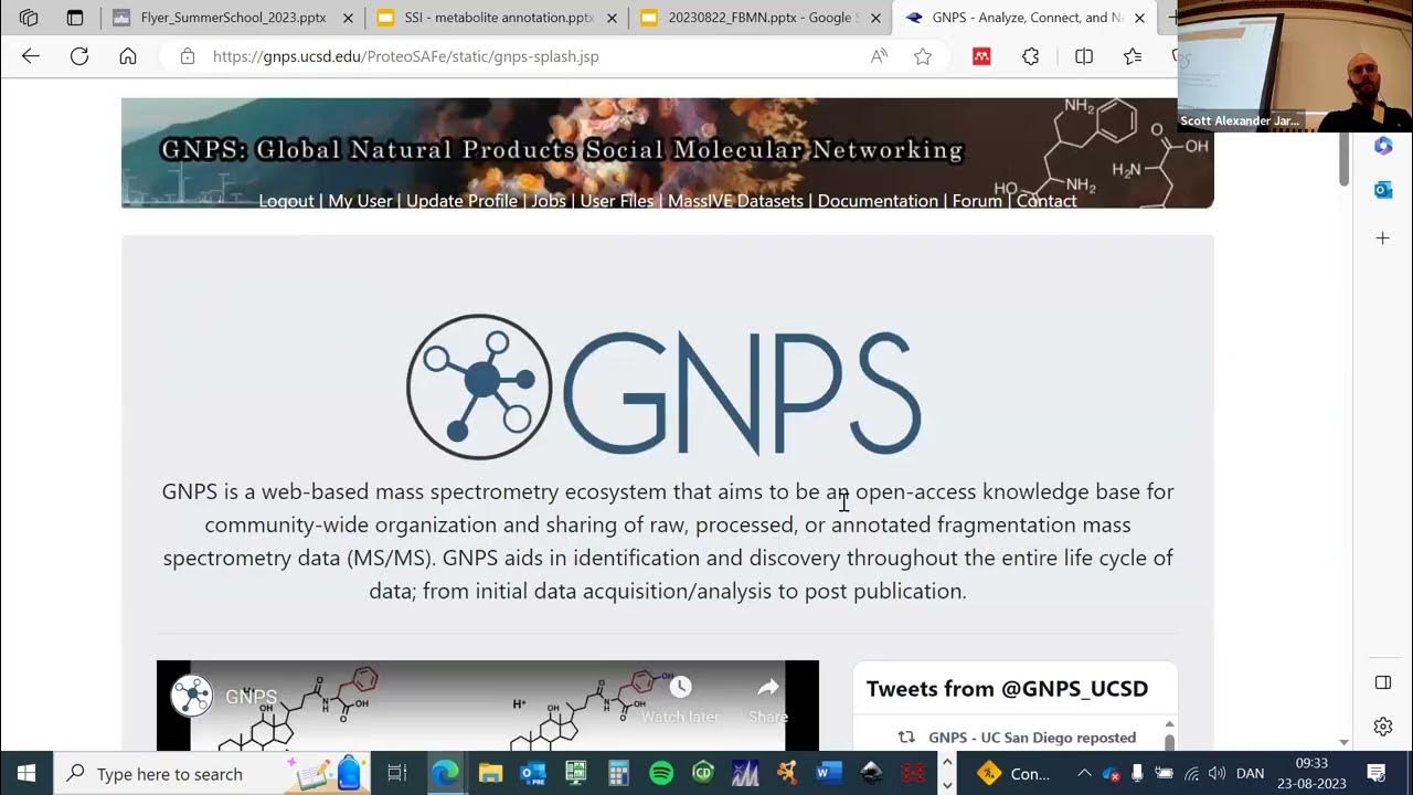 Ntmss2023 Day3 S2 Feature Based Molecular Networking In Gnps I Youtube