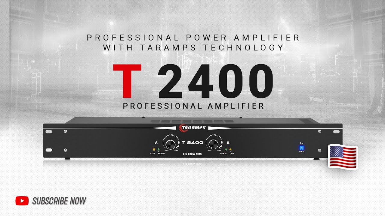 Here, Taramps' first professional Amplifier. - YouTube