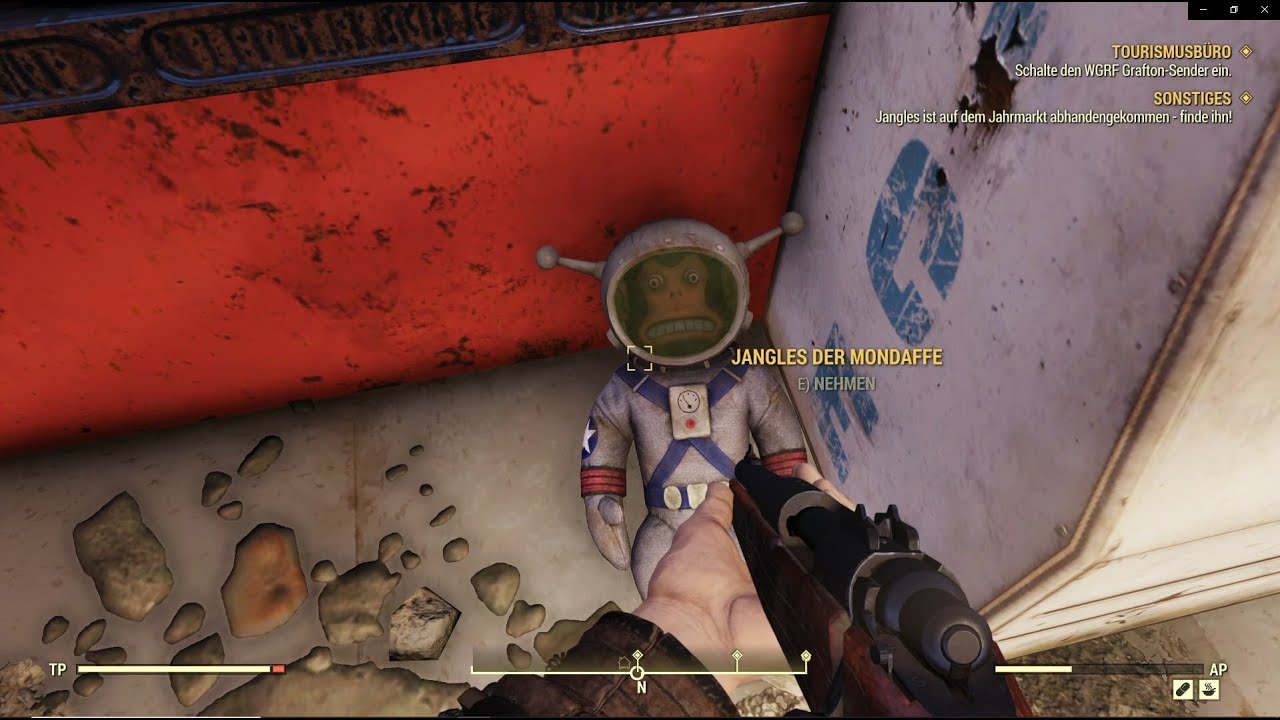 Wo ist Jangles der Mondaffe (Fallout 76) - YouTube