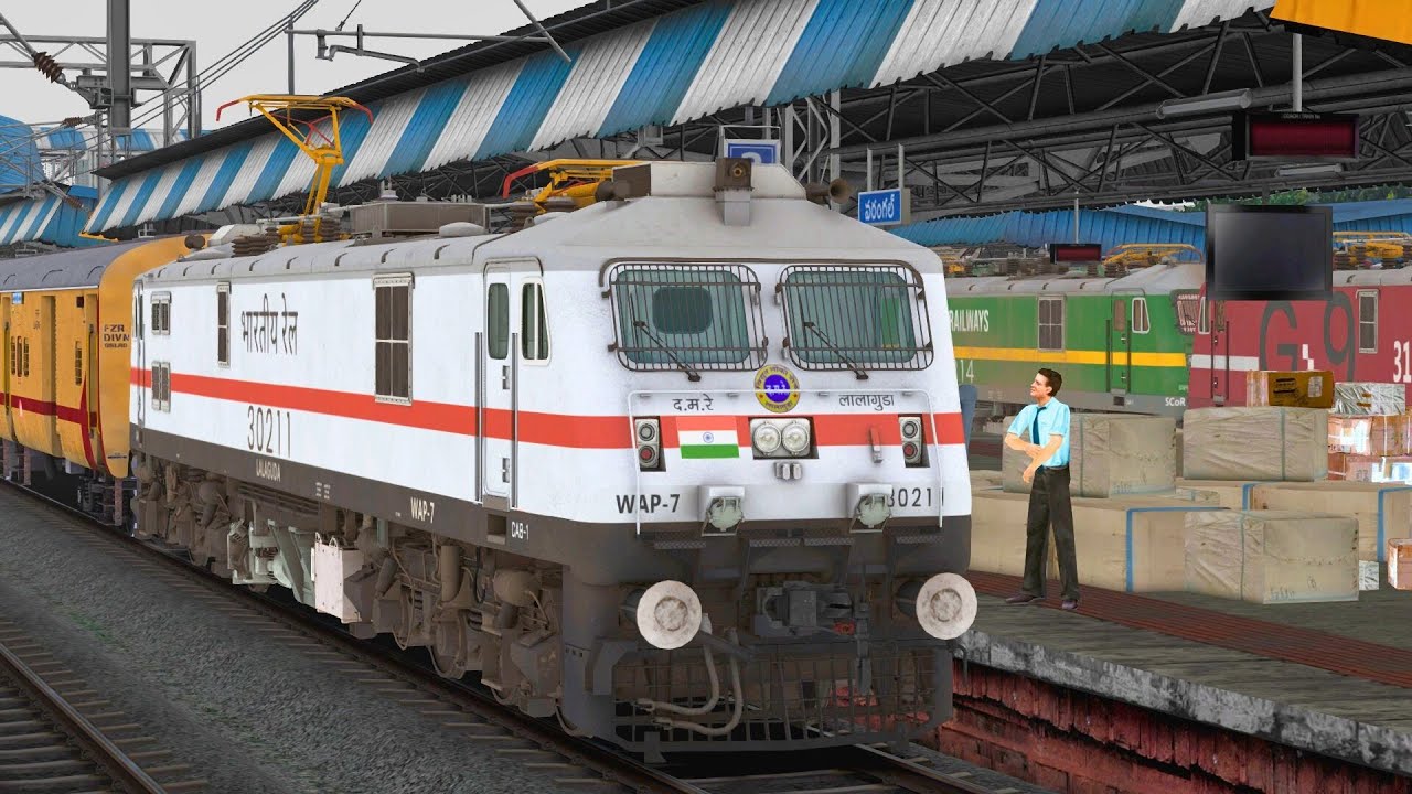 17406 Krishna Express | RAILWORKS 3 | TRAIN SIMULATOR | BUMPY RAILROAD ...