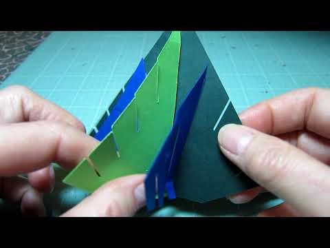 Sliceform Christmas Tree with Angled Slices