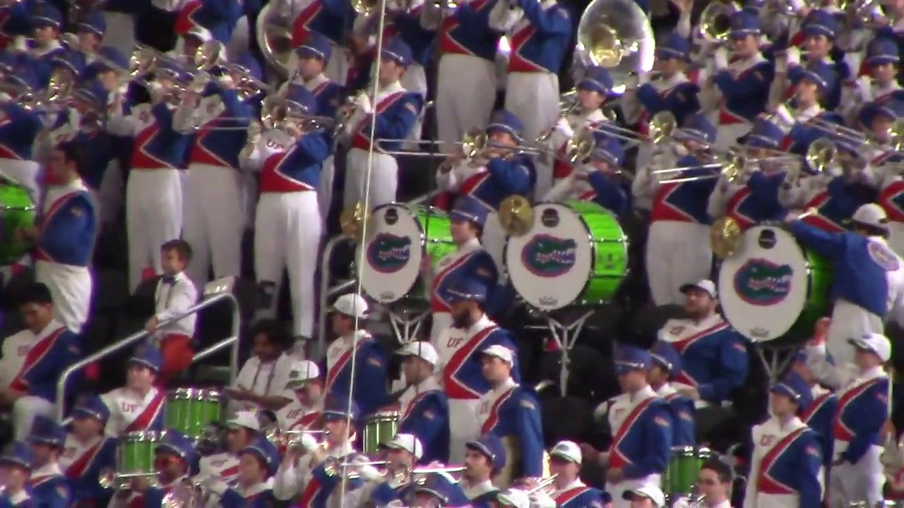 UF Gator Marching Band 12/29/18 - Stands 3rd Quarter - YouTube