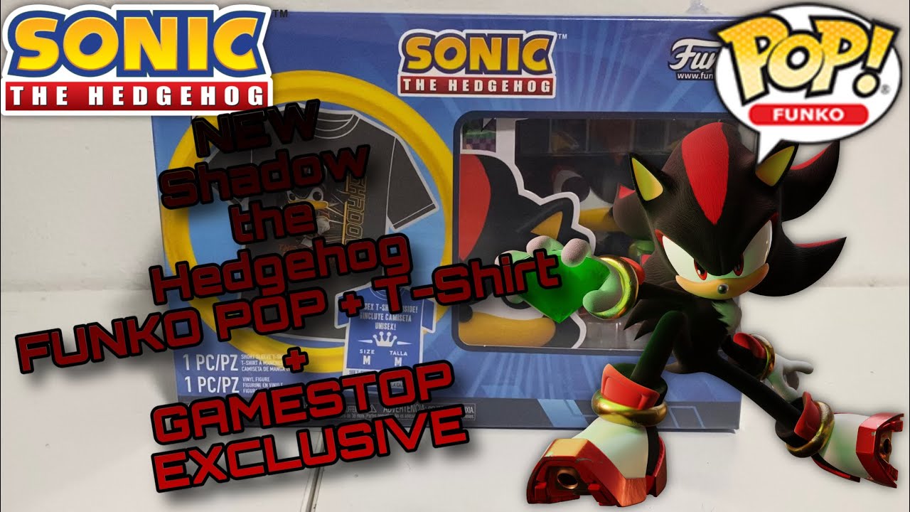 Shadow the Hedgehog FUNKO POP + TEE (GameStop Exclusive) - YouTube