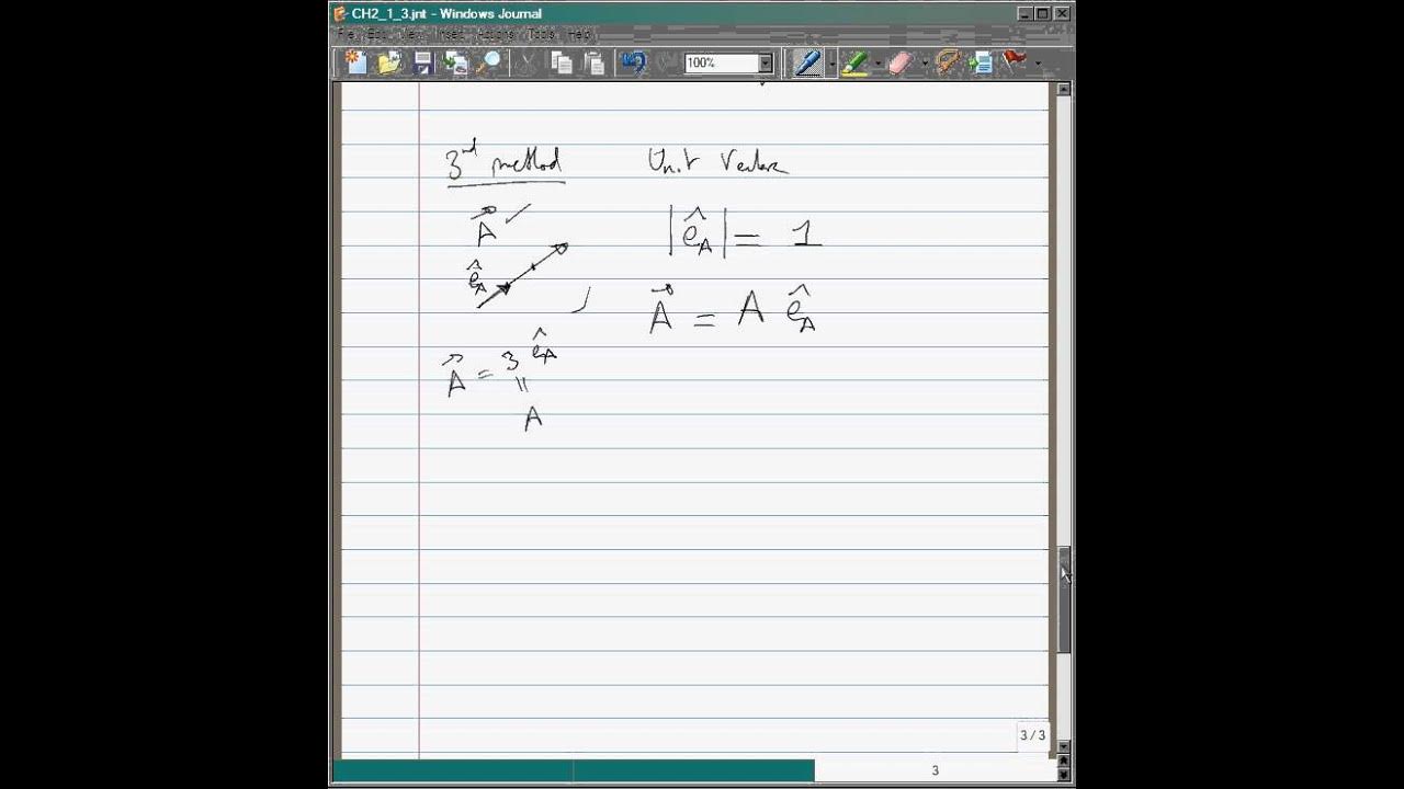 Vectors in Component and unit vector Notation - YouTube