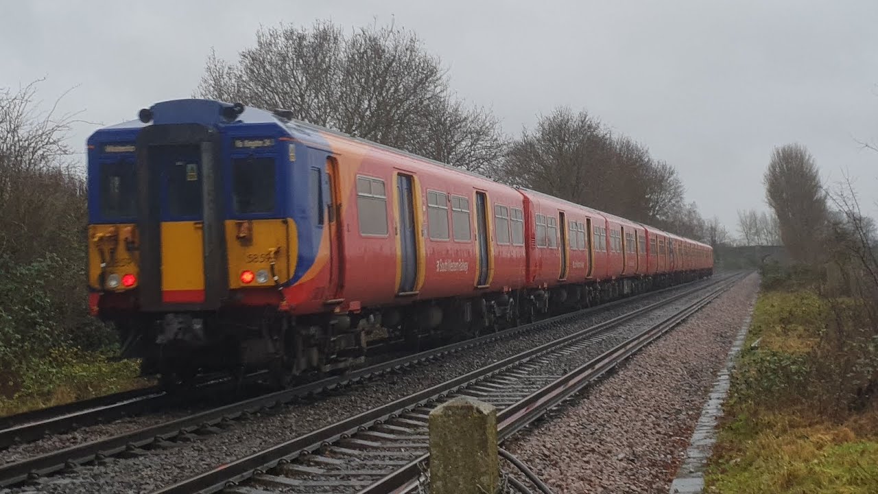 trains on the shepperton line - YouTube