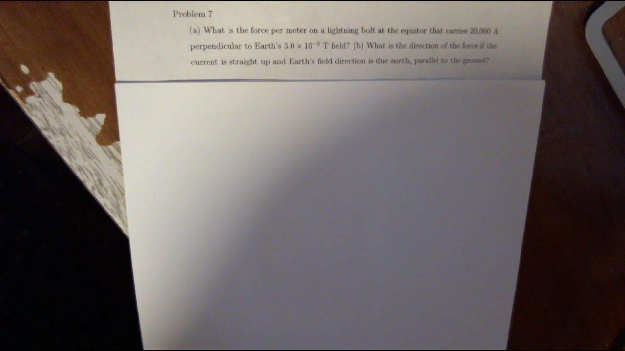 Homework 7 Problem 7 Physics II - YouTube