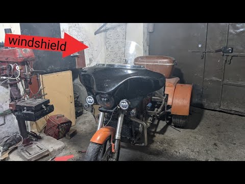 how to make windshield viser for trike motorcycle| homemade Three wheel ...