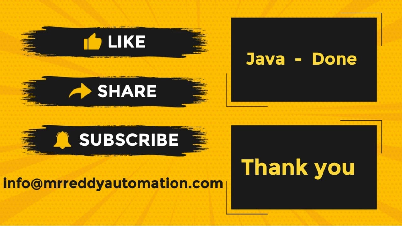 Thank you Note - Java course is done - YouTube