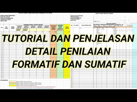 Tutorial dan Penjelasan Rinci Penilaian Formatif dan Sumatif pada Kurikulum Merdeka - YouTube