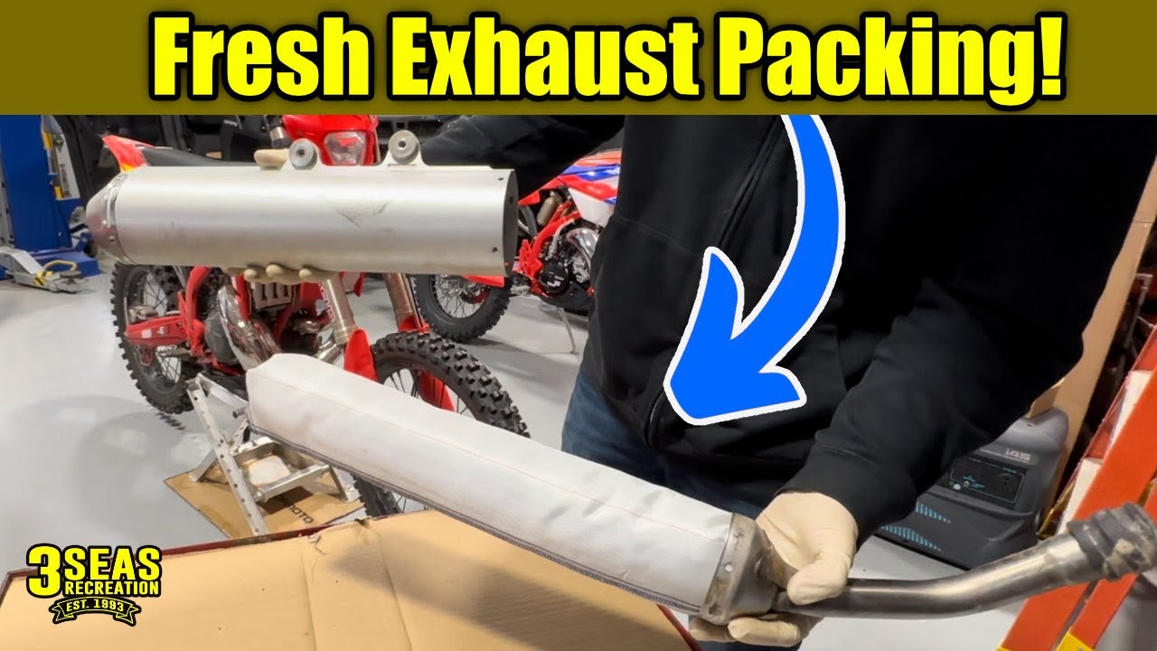 How to replace your 2-Stroke Dirt bikes Exhaust Packing : Beta 125/ 200 ...