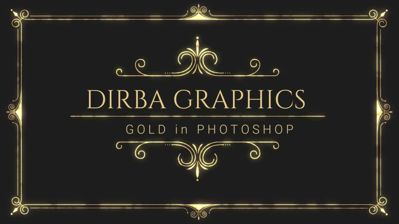 how to do Gold Effects in photoshop - YouTube