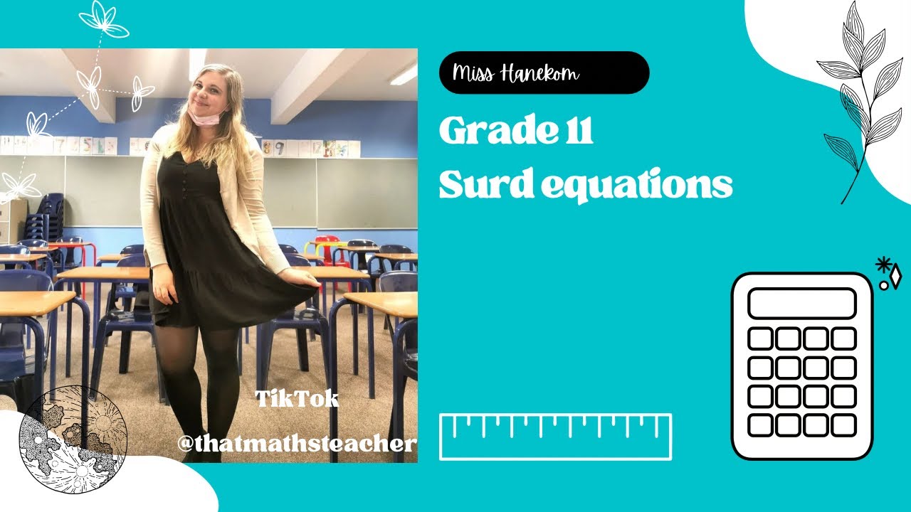Grade 11: Surd equations - YouTube