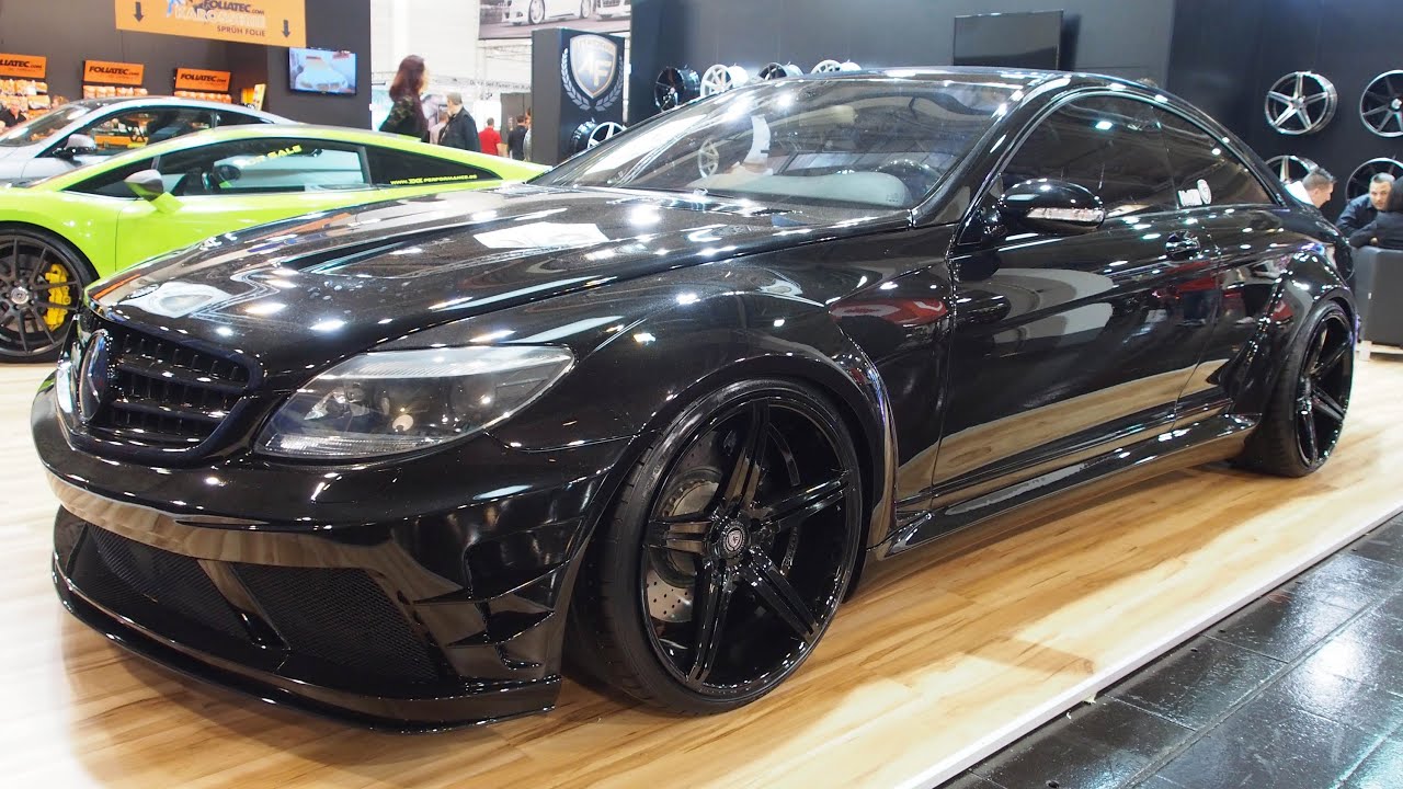 Mercedes CL Black Tuning at Essen Motorshow - Exterior Walkaround - YouTube