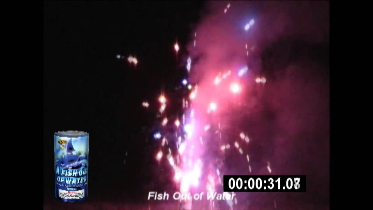 FISH OUT OF WATER [Fireworks] Fountain Demonstration - YouTube