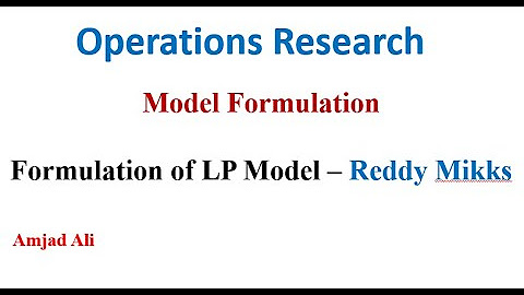 Operations Research - Linear Programming - YouTube