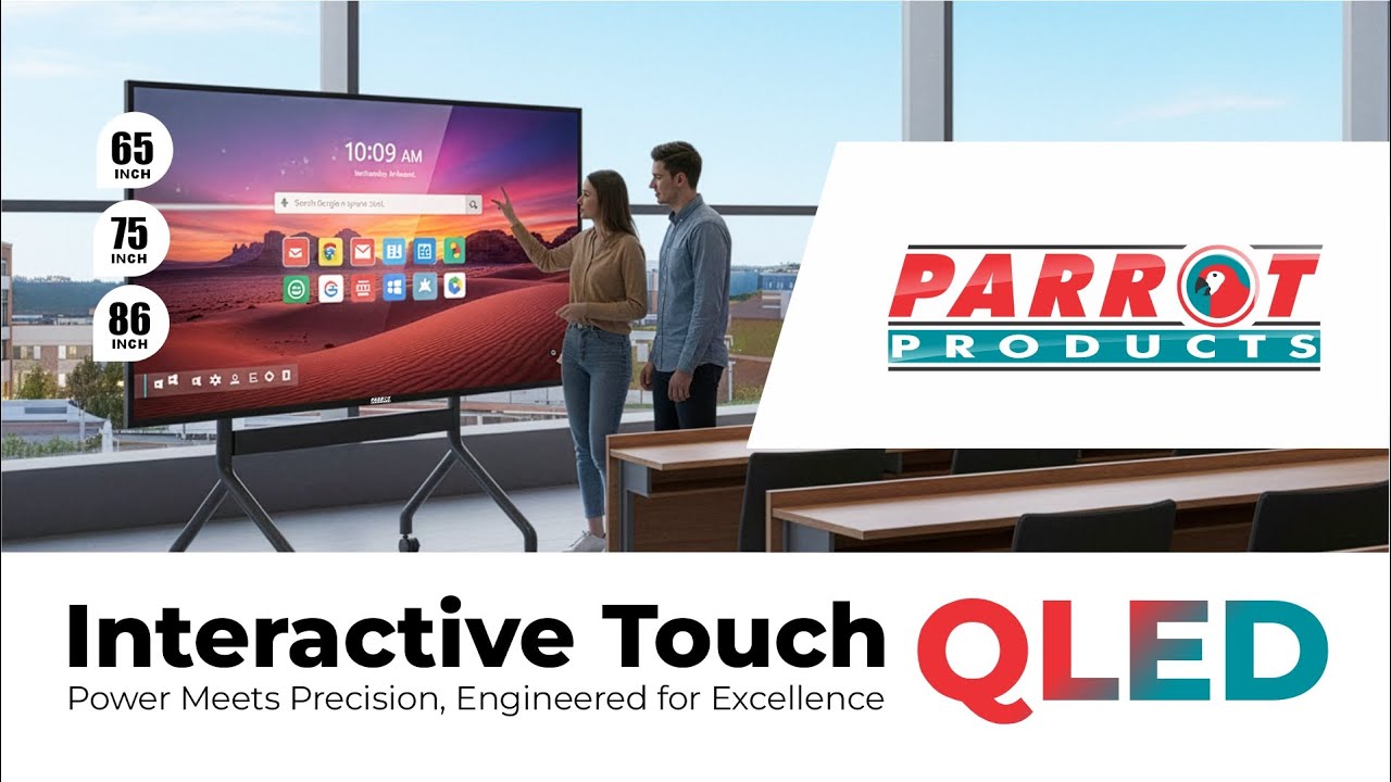 Parrot QLED Interactive Touch Panels 65" 75" 86" | Smart Classroom and ...