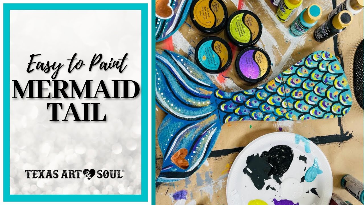 Mermaid Painting Project - YouTube