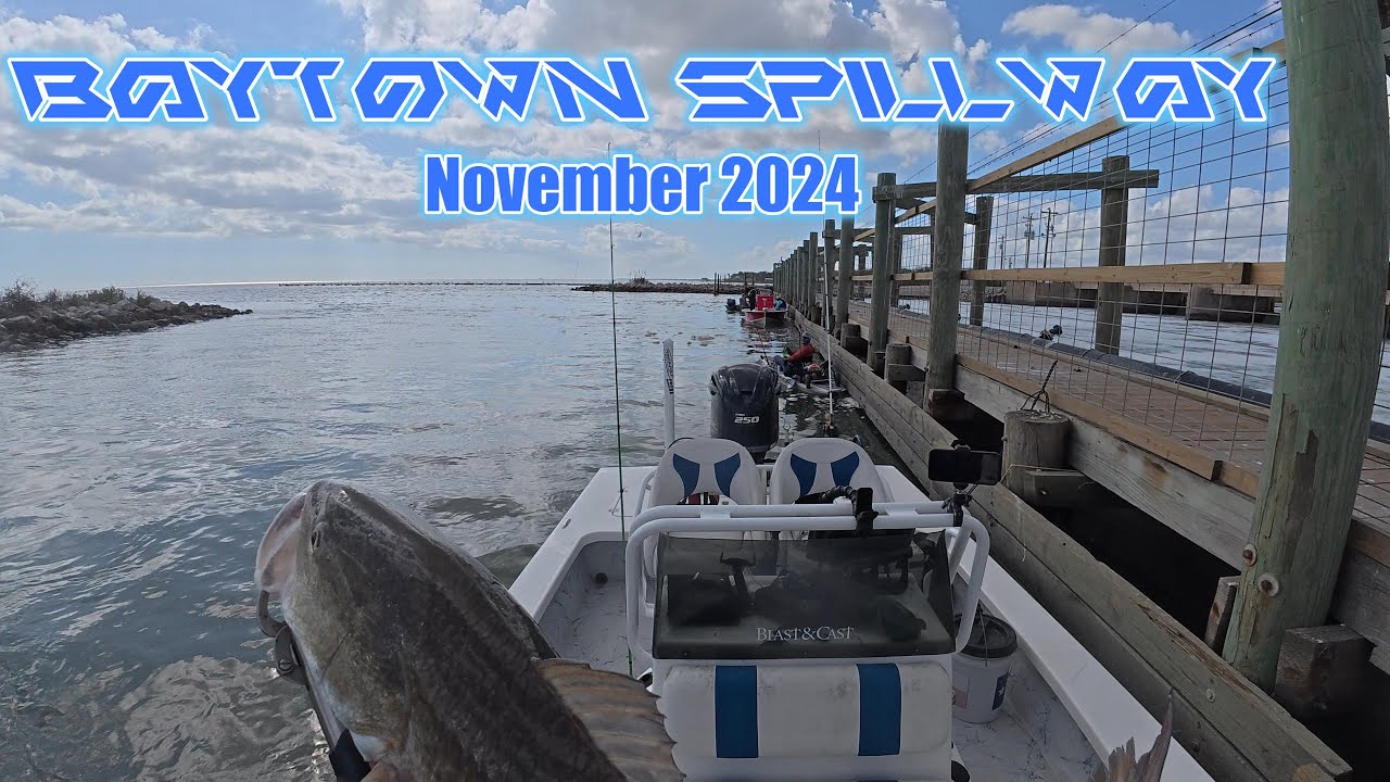 Trinity Bay | Baytown Spillway November 2024 | Redfish & Trout - YouTube