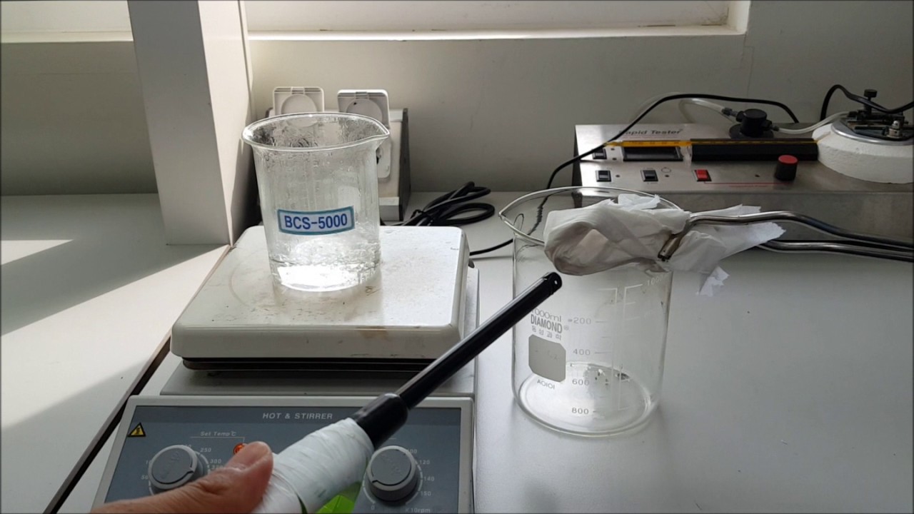 실험동영상BCS-5000 인화성 TEST - YouTube