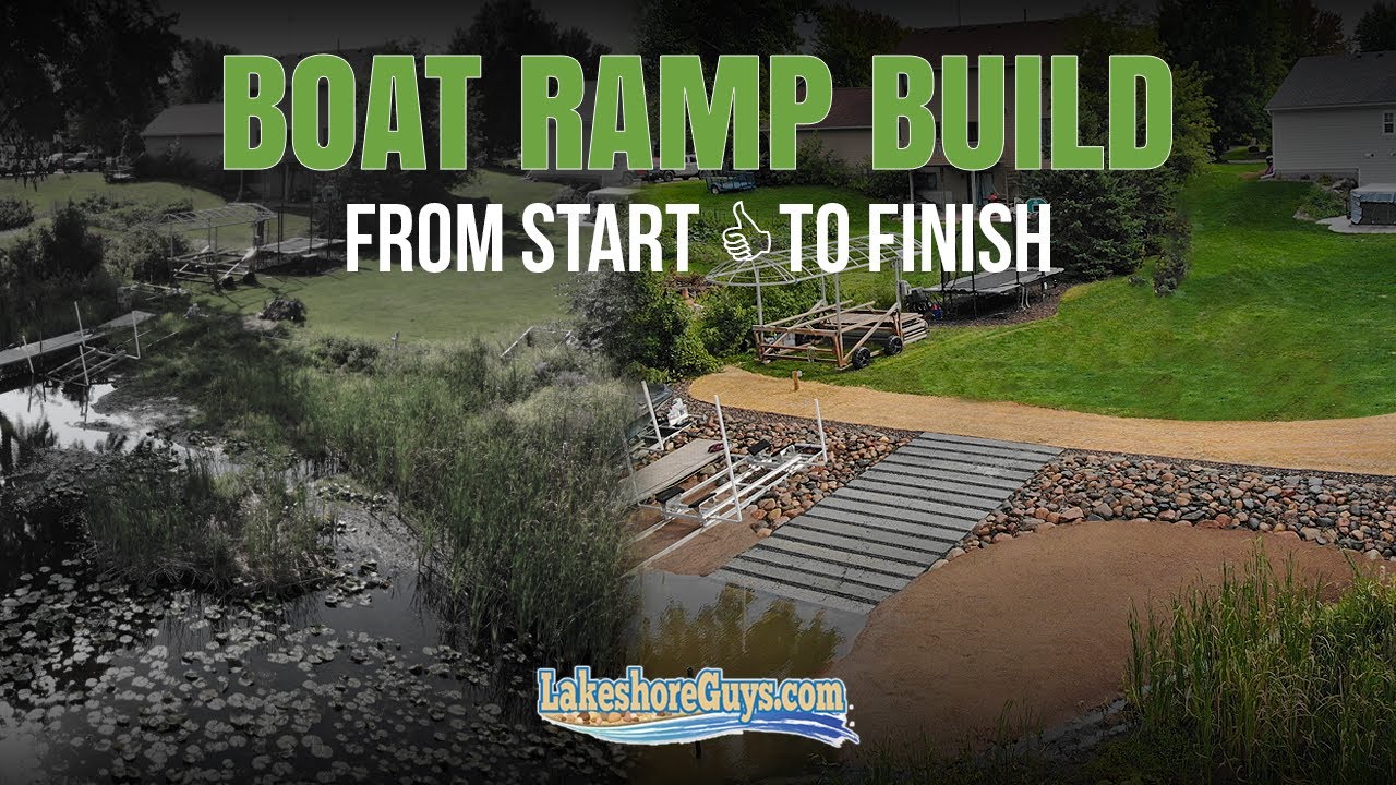 Private Boat Ramp Construction on Riprap Shoreline in Minnesota: Start ...